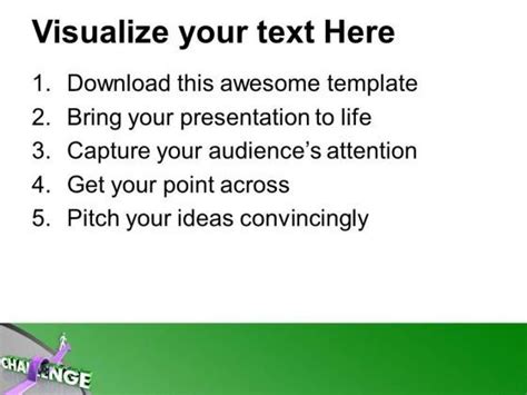 challenge yourself with new tasks powerpoint templates ppt backgrounds for slides 0613
