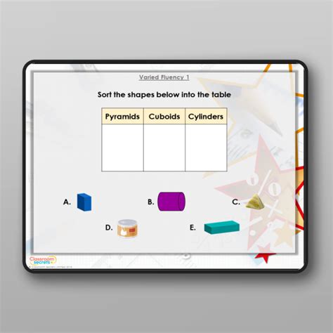 Year 2 Sort 3d Shapes Modelling Ppt Resource Classroom Secrets