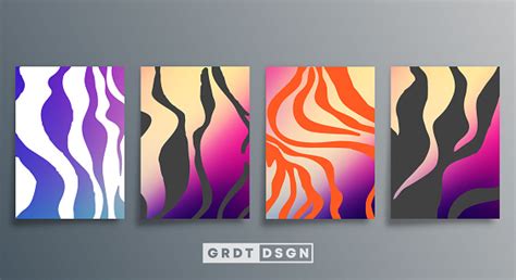 전단지 포스터 브로셔 커버 배경 벽지 타이포그래피 또는 기타 인쇄 제품에 대한 최소 그라데이션 디자인 벡터 그림입니다 0명에 대한 스톡 벡터 아트 및 기타 이미지 Istock