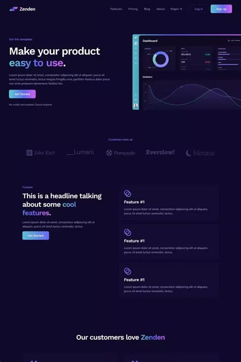 Charter Modern Next Js Template On Landbook Get Inspired By Template Design And More