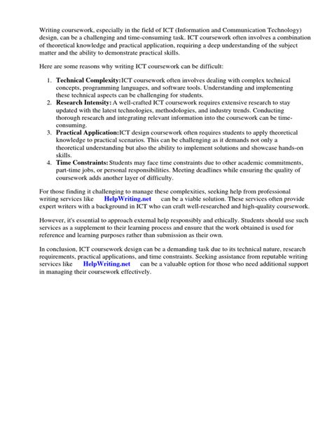 Ict Coursework Design Pdf Information And Communications Technology Spreadsheet