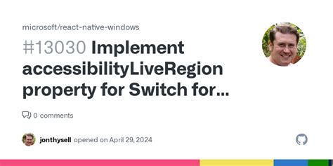 Implement Accessibilityliveregion Property For Switch For Fabric