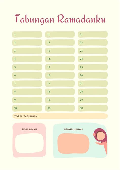 Gratis Desain Contoh Buku Tabungan Canva