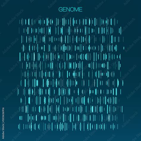Big Genomic Data Visualization Stock Vector Adobe Stock