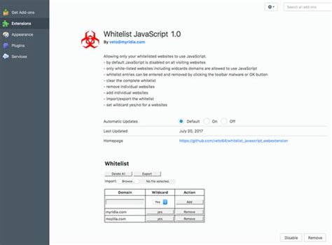 Whitelist Or Blacklist Javascript Get This Extension For 🦊 Firefox