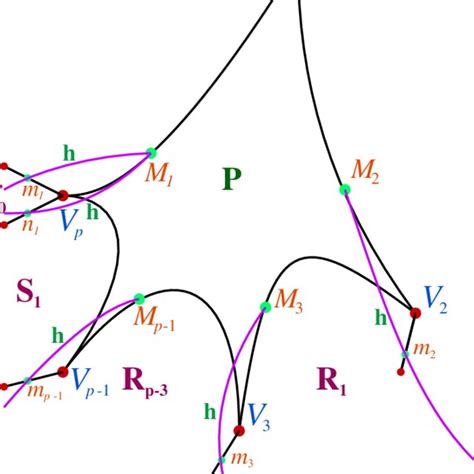 Illustration Of The Parallel Axiom Of Hyperbolic Geometry The Lines P
