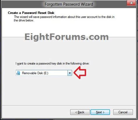 Password Reset Disk Create On USB Flash Drive In Windows 8 Windows 8 Help Forums