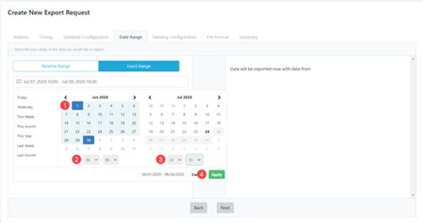 Custom Export Dashboard
