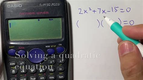 Using Calculator To Solve Equations Youtube