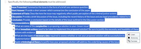 Solved Propose A Solution To The Specific Issue You Have