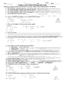 Physics Study Guide Displacement Velocity Acceleration Forces And Momentum