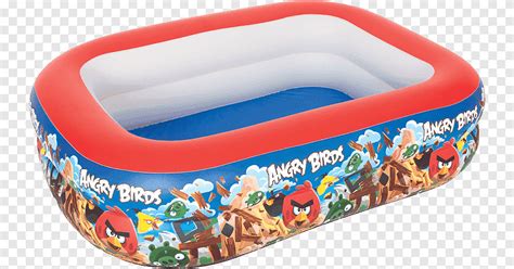 수영장 팽창 식 아이 온수 욕조 놀이 펜 앵그리 버드 블루 경기 어린이 Png Pngegg