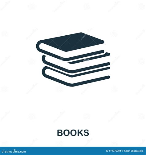 Books Icon Line Style Icon Design Ui Illustration Of Books Icon Pictogram Isolated On White