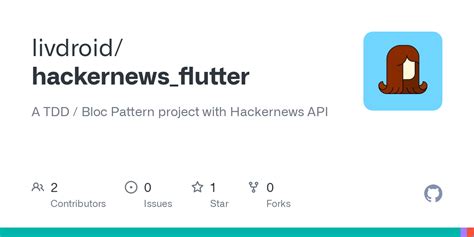 Github Livdroidhackernewsflutter A Tdd Bloc Pattern Project With Hackernews Api