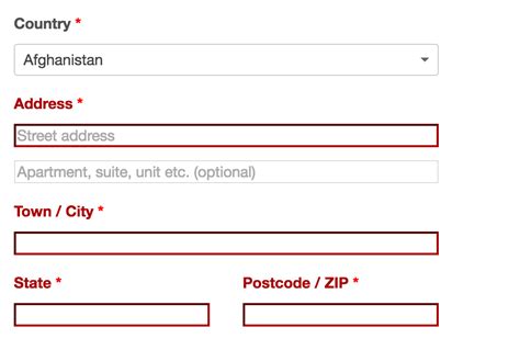 Enable Shipping State Field For Specific Countries During Woocommerce