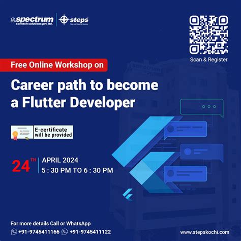 Steps Kochi On Linkedin Applynowonline Workshop Freeworkshop Flutter Mobile App Development