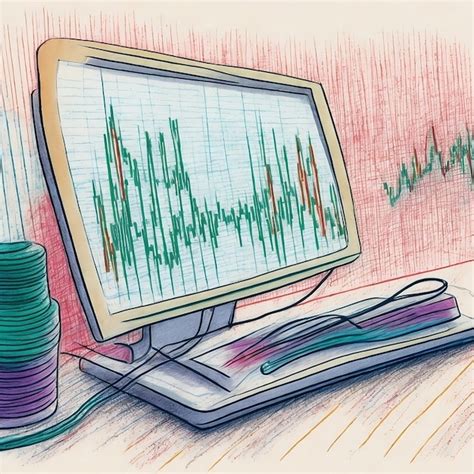 Premium Ai Image A Drawing Of A Computer With A Graph Modern