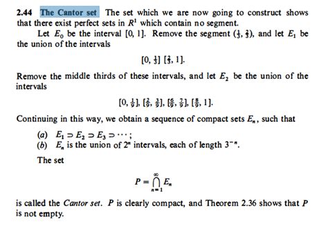 Real Analysis Questions About The Cantor Set Is Compact Mathematics