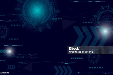 Ilustración De Technology Background Vector Control And Data Display