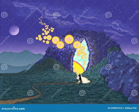 Extra Dimensional Portal Stock Illustration Illustration Of Stars