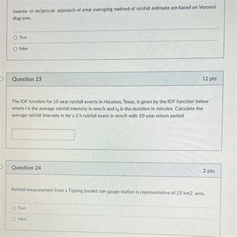 Solved Inverse Or Reciprocal Approach Of Areal Averaging