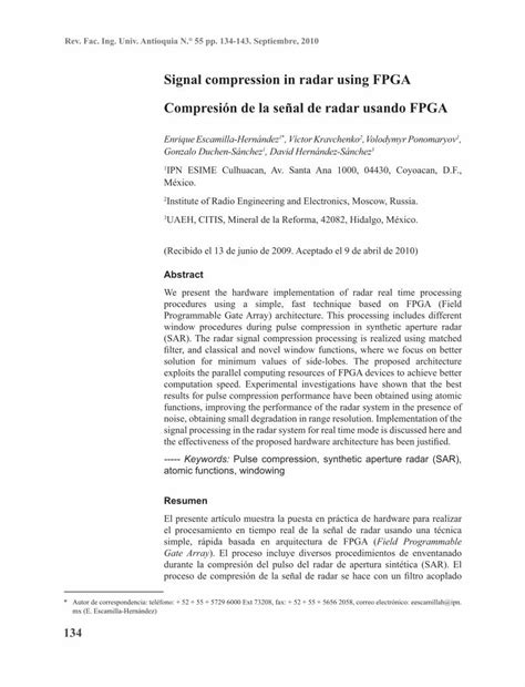 Pdf Signal Compression In Radar Using Fpga · Signal Compression In Radar Using Fpga 1ipn