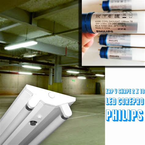 Jual Kap Lampu V Led X Cm Kap V Tl X Philips Corepro Komplit Jakarta Pusat Latanza
