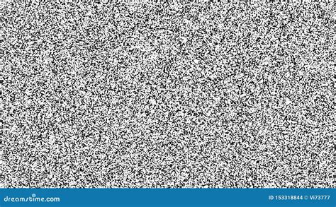 White Noise Texture Static Interference Grunge Vector Background Tv Screen No Signal Stock