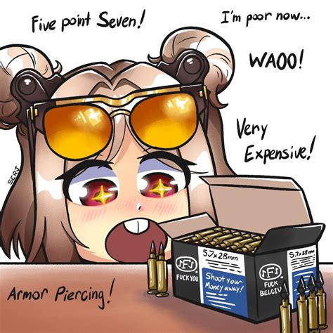 Safebooru 1girl O Ammunition Blush Box Brown Hair Buck Teeth