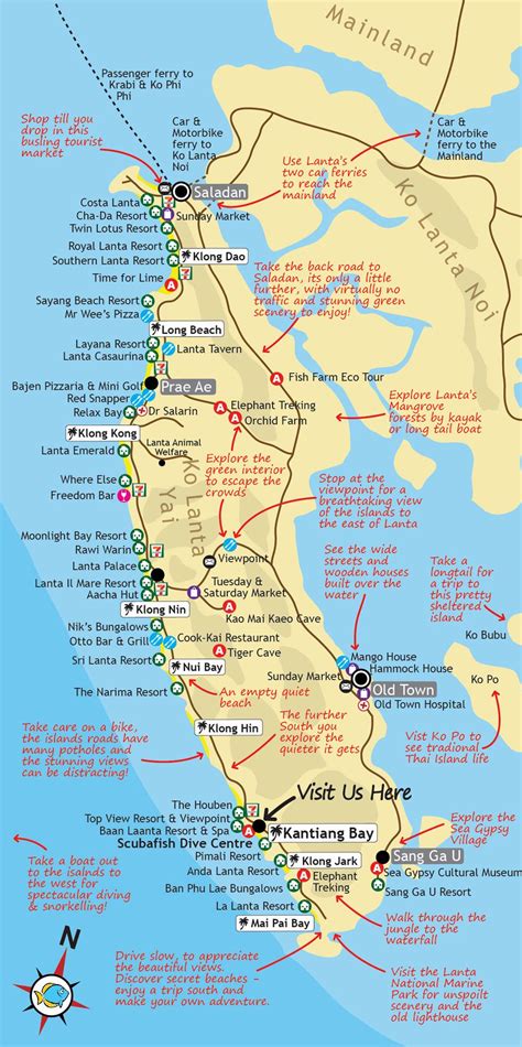 Large Ko Lanta Island Maps For Free Download And Print High Resolution And Detailed Maps