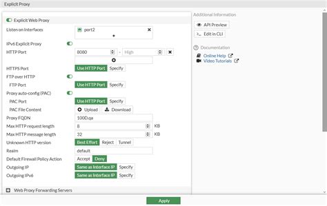 Explicit Web Proxy Fortigate Fortios 7 4 3 Fortinet Document Library