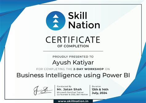 Ayush Katiyar On Linkedin Powerbi Dataanalytics Workshopcompletion Skillnation Careergrowth…