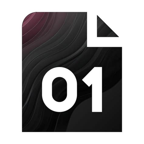 Premium Photo Image Icons File Binary Dark Black Waves Background