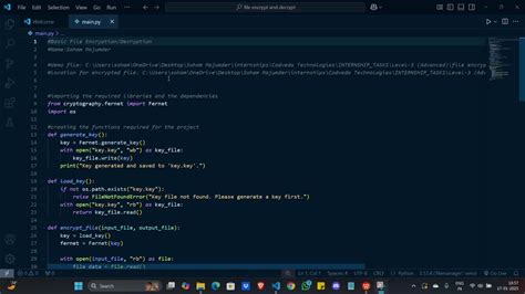 Soham Majumder On Linkedin Internship Codvedatechnologies Pythonprogramming Fileencryption