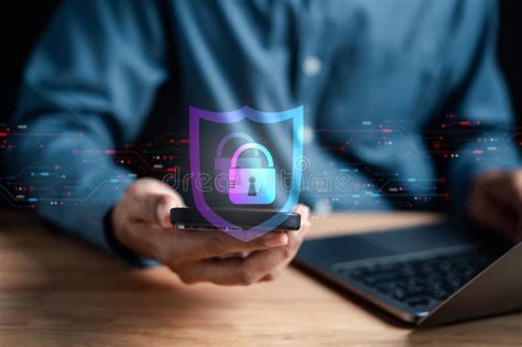 Cybersecurity And Privacy Concepts To Protect Data Businessman With Internet Network Security