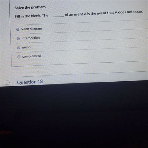 Solved Solve The Problem Fill In The Blank The Of An Event