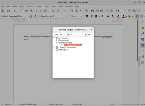 Macro Python Pour Libreoffice Tech Kibatic