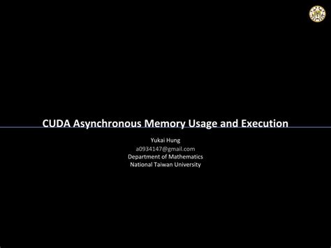 Ppt Cuda Asynchronous Memory Usage And Execution Powerpoint