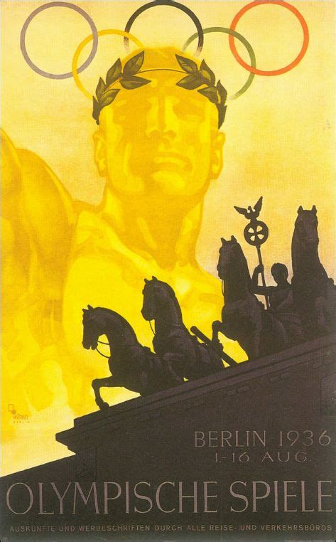 Berlin Wirbt 1936 Olympics Exhibition Poster Olympic Games
