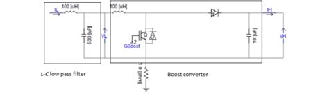 Boost Converter Simulation Circuit Download Scientific Diagram