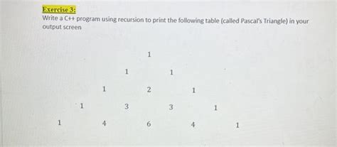 Solved Write A C Program Using Recursion To Print The