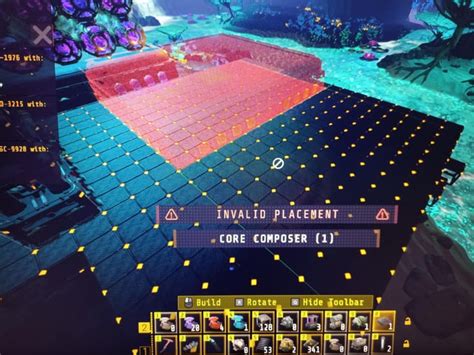 why i can t place a core composer here r techtonica