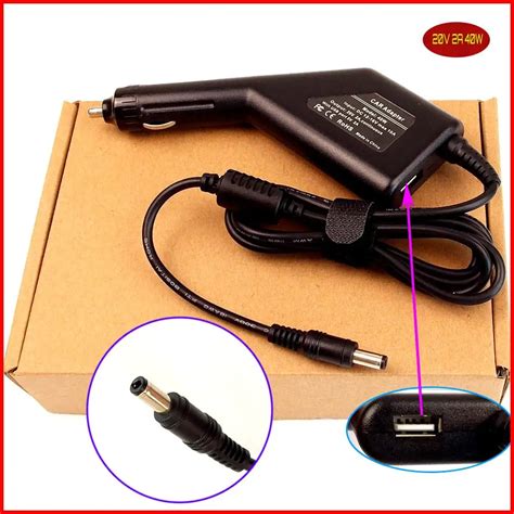 Laptop Dc Power Car Adapter Charger V A W Usb Port For Lenovo Ideapad S S S S E