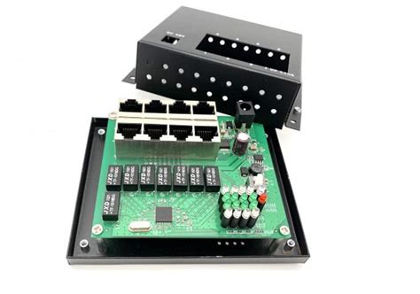 Dc Output Ac Input Industrial Ethernet Switch 8 Port Industrial Poe Switch
