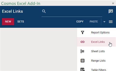 How To Use Excel Links Cosmos Data Technologies