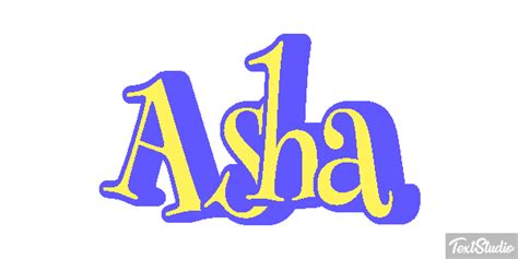 Asha Name Animated  Logo Designs