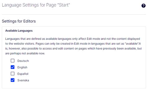 Fallback Languages Support Help Center