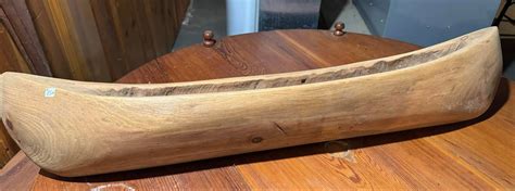 Wooden Carved Canoes Auction
