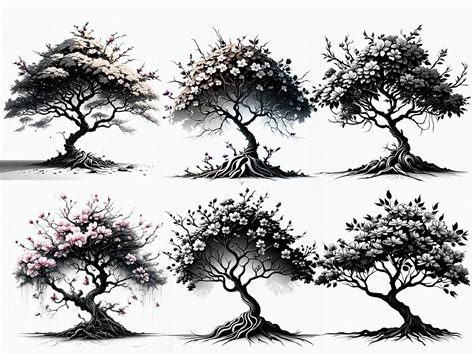 Procreate Tree Stamps Realistic Tree Brushes For Procreate Tree Brush Pack Illustration