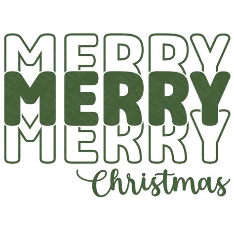 Merry Merry Christmas Svg For Cricut Crafts The Crafty Blog Stalker